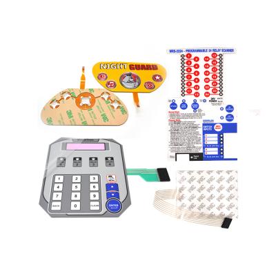 중국 그래픽스 중첩 / 메탈 돔과 멤브레인 스위치와 주도한 연결기 / 판매용