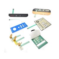 China Microwave Oven Membrane Switch Panel Customized White Plastic for sale