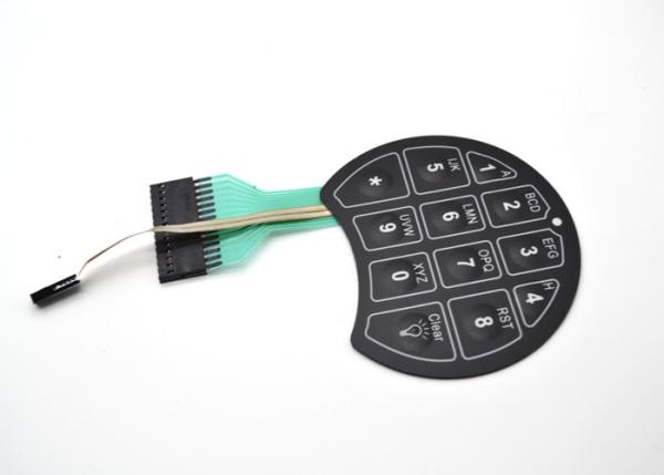 家庭電化製品はELの背部照明の膜スイッチ キーパッドを照らしました