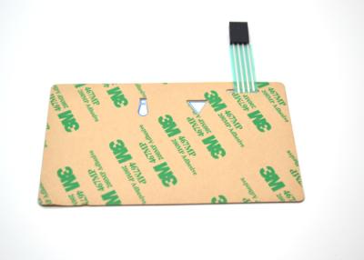 China Two Button Metal Dome Membrane Switch Keyboard For Machine Scratch Resistant for sale