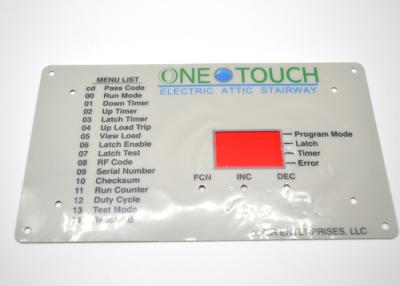 중국 빨강에 의하여 착색되는 투명도 창에 촉감 편평한 유형 막 스위치 패널 비 판매용