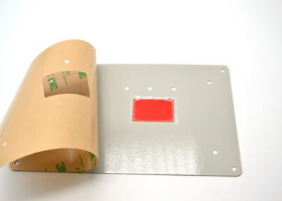 China Flat Type Membrane Switch Panel Non Tactile With Red Colored Transparency Window for sale