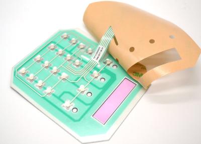 China Teclado flexível do interruptor de tecla da membrana com a cauda do cabo do conector de 2.44m à venda