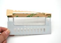 China ZS-96 Flat Non-Tactile Membrane Panel Switch 135×65mm with 3 Clear Display Windows and 0.175-0.5mm Thickness Options for sale