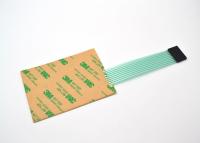 China Custom Flexible Membrane Push Button Switch Keyboard with 2.44m Connector Cable Tail for sale