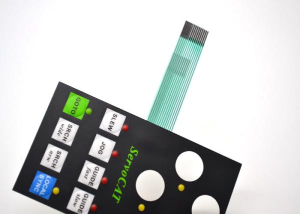 Flexible Multi Keys LED Membrane Switch With Glossy And Tactile Surface
