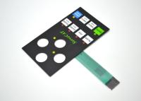 China Flexible LED Membrane Switch with 0.4-1.0mm Tactile Feedback and 25-100mA Rating for Industrial Control Panels for sale