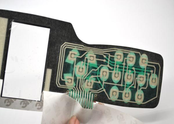 遠隔コントローラーの反微生物のための浮彫りにされた蝕知の膜スイッチ キーパッド