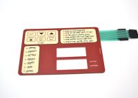 China Custom Membrane Switch Panel with Screen Printing Graphic Overlay and Flexible Circuit 0.25mm Tolerance for sale