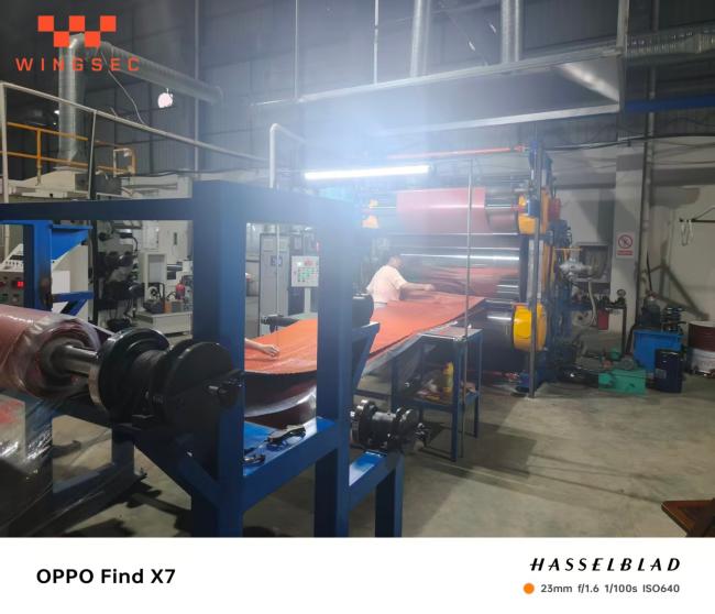 Fiberglass Coated Fabric Production Line Image 4
