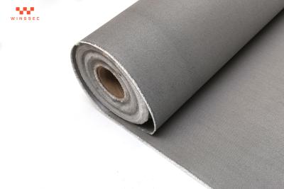 China 540gsm PU Coated Fiberglass S.S.(V4A) Wire Fabric for E60 E120 E180 Fire Curtain for sale