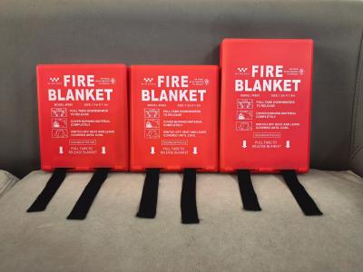 China Wingsec Fire Blankets With Hard Box BSI Certificated Emergency Fiberglass Cloth Kitchen for sale