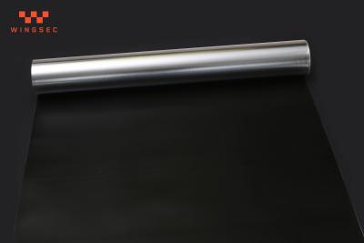 China 0.45mm Thick 13oz Silver Coated Fabric With Aluminium Foil For Facing for sale
