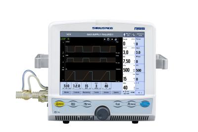 China Ventilator van 100 Alarm het Draagbare Icu, pneumatisch Intensive care Ademhalingsmachine Te koop