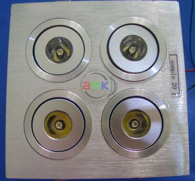 China High Quality 4W square Led downlight,30/45/60 degree lens.2 years warranty for sale
