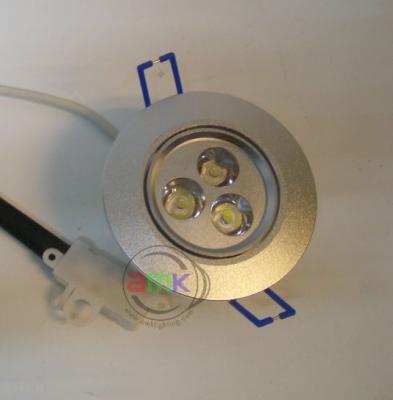 China High out lumens 3W round Led downlight,30/45/60 degree lens.2 years warranty for sale
