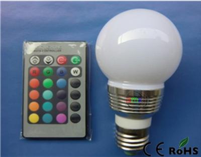 China E27 5W RGB Indoor Led Bulb with 24 key controller,AC100-240V for sale