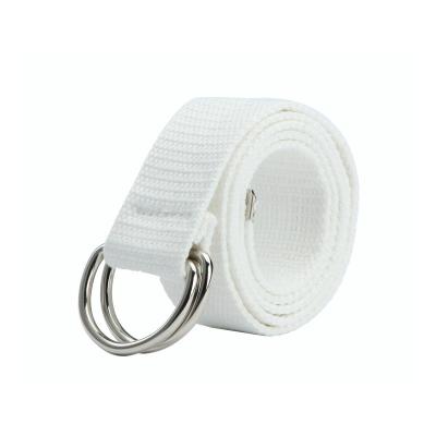 Cina Cinghia tricottata tela 110cm doppia D Ring Belt Unisex Cotton Web in vendita