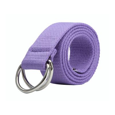 Cina Cinghia tricottata tela 110cm doppia D Ring Belt Unisex Cotton Web in vendita