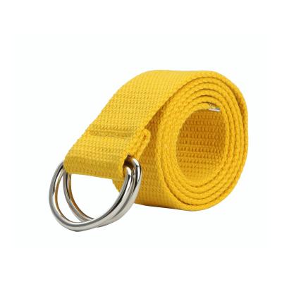 Cina Cinghia tricottata tela 110cm doppia D Ring Belt Unisex Cotton Web in vendita