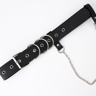 Cina Le signore della cintura rivestono di pelle il fermaglio della lega di punk 3.8cm delle donne della catena della cinghia in vendita