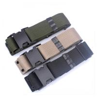 China Custom Nylon Army Webbing Tactical Belt 5.5cm Width 100-135cm Length Eco-Friendly for sale