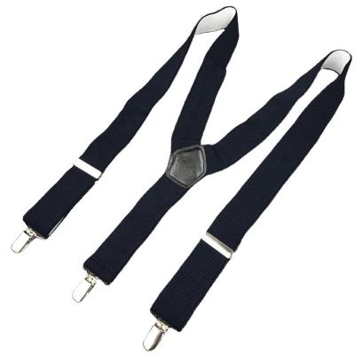 Cina Il pantalone di colore dei ganci degli uomini puri del poliestere rinforza le bretelle di cuoio solide di 3.5cm in vendita
