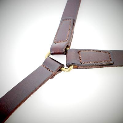 China Van de het Overhemds de Elastische Riem van mensen Broek van het de Klemdenim 1.7cm Leer Toevallige Bretels Te koop