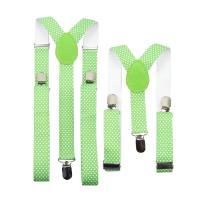 China Polyester Y Back Elastic Suspenders with Leather Button Clips 116cm for sale