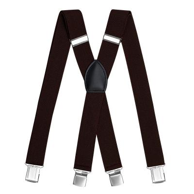 China Bruine het Leerbretels van broekenmensen 118CM Steunendouane Gedrukte Bretels Te koop