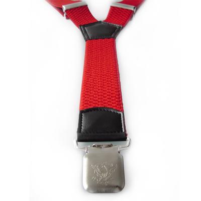 Cina Bretella rossa elastica della parte posteriore tessuta 80cm della clip Y della cinghia del poliestere dei bambini in vendita
