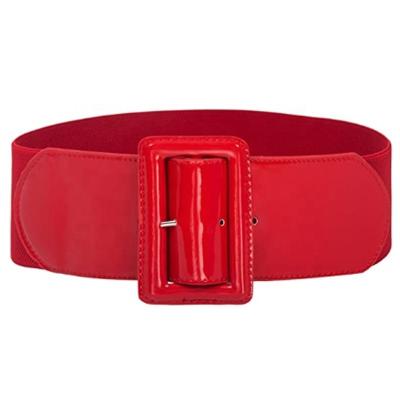 Cina Cinch di cuoio d'annata della cinghia del fermaglio della cinghia di Pin Women Buckle Fabric Elastic in vendita