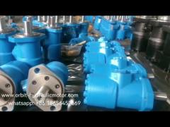 Motor orbital hidráulico do torque alto de OMH KM4 Sauer  com flanges de montagem