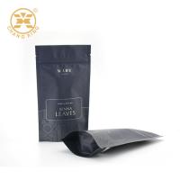 China Custom Printed Spice Leaf Packaging Ziplock Pouches with Gold Foil Design - Multiple Material Structures for Coffee, Tea & Food Products for sale