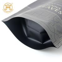 China Custom Printed Spice Leaf Packaging Ziplock Pouches with Gold Foil Design - Multiple Material Structures for Coffee, Tea & Food Products for sale