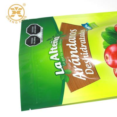 China Fruit Strawberry Raspberry Blueberry Zipper Stand Up Pouch For Freeze Dried Food for sale
