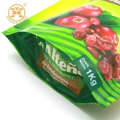China Fruit Strawberry Raspberry Blueberry Zipper Stand Up Pouch For Freeze Dried Food for sale