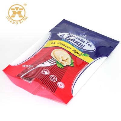 China Frozen Dumplings Food Plastic Packing Bag Custom Design for sale