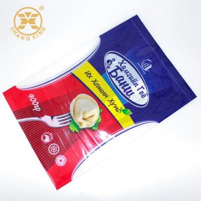 China Frozen Dumplings Food Plastic Packing Bag Custom Design for sale