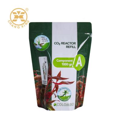 China Op maat gedrukte aluminiumfolie VMPET meststof Stand Up Zipper pouch Pesticide meststof verpakkingszak Te koop