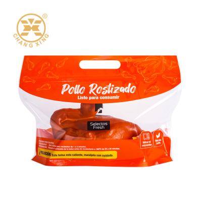 China Microondas personalizadas Sacos de frango assados a quente Stand Up Pouch Rotisserie Antifogue Embalagem assada Saco de frango à venda