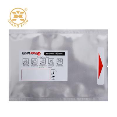 Cina Borsa di imballaggio di film di alluminio resealable Bopp abbigliamento cerniera a cerniera sacchetti con logo per maschera di abbigliamento in vendita