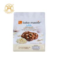 China Customized Flat Bottom Cookie Packaging Pouch Stand Up Pouch Chocolate Chip Zipper Food Packaging Bag for sale