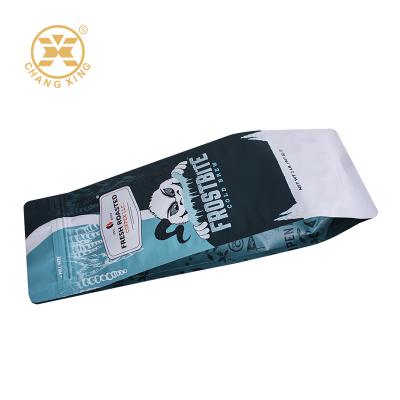 China Custom Printed Coffee Packaging Bags Plastic Coffee Pouch Moisture Proof Coffee Bean Zipper Bags for sale