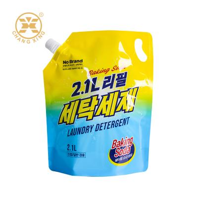 中国 OEM 1L 2L 洗濯洗剤 包装袋 スプートポック 布の軟化剤 スプート付きタンドポック 販売のため