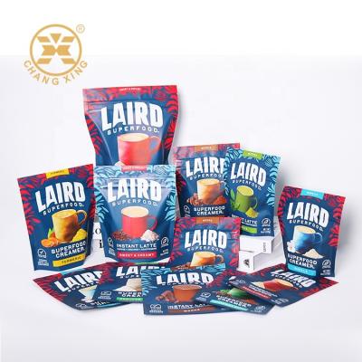 중국 인스턴트 음료 분말 식품용 맞춤형 디자인의 다색 인쇄 지퍼락 알루미늄 호일 식품 포장 스탠드업 파우치 백 판매용