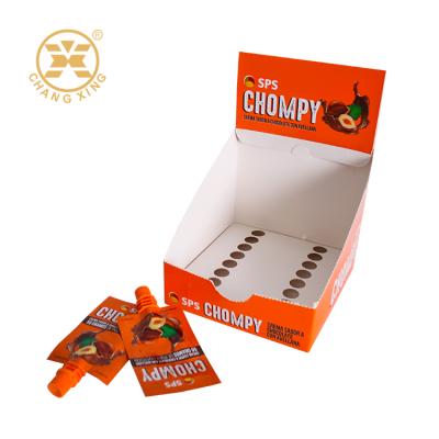 China Custom Jelly Display Box with 300/350/400gsm Cardpaper Recyclable and Eco-friendly Shelf Ready Packaging Box for sale