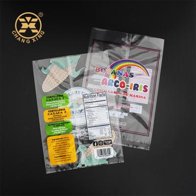 China OEM Custom Printed Food Grade Plastic Sealed Bag With Clear Window For Rice Flour Bean Nuts for sale