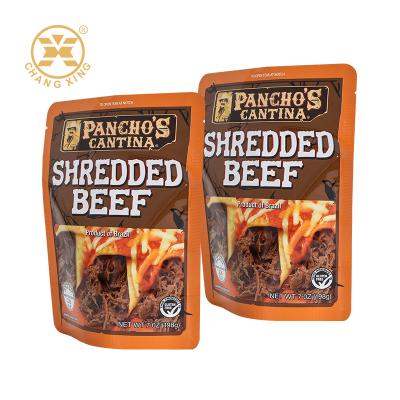 China Custom Printing Food Grade Beef Jerky Packaging Bag Moisture-Proof Sealed Bag For Pork And Beef for sale