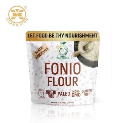 Cina sacchetti di plastica di nylon d'imballaggio del preparato asciutto del riso di 2kg 5kg VMPET per l'imballaggio della farina in vendita